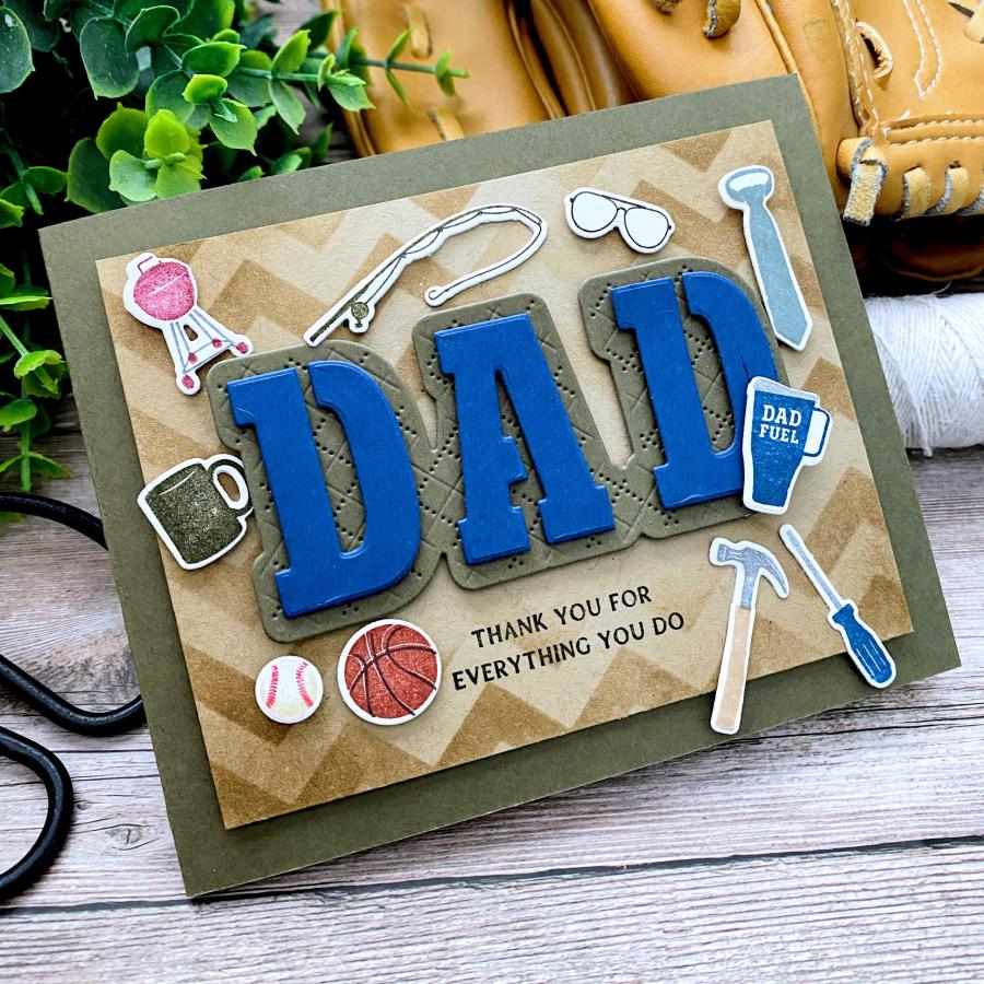 Papertrey Ink - Just for Dad Mini Stamp Set