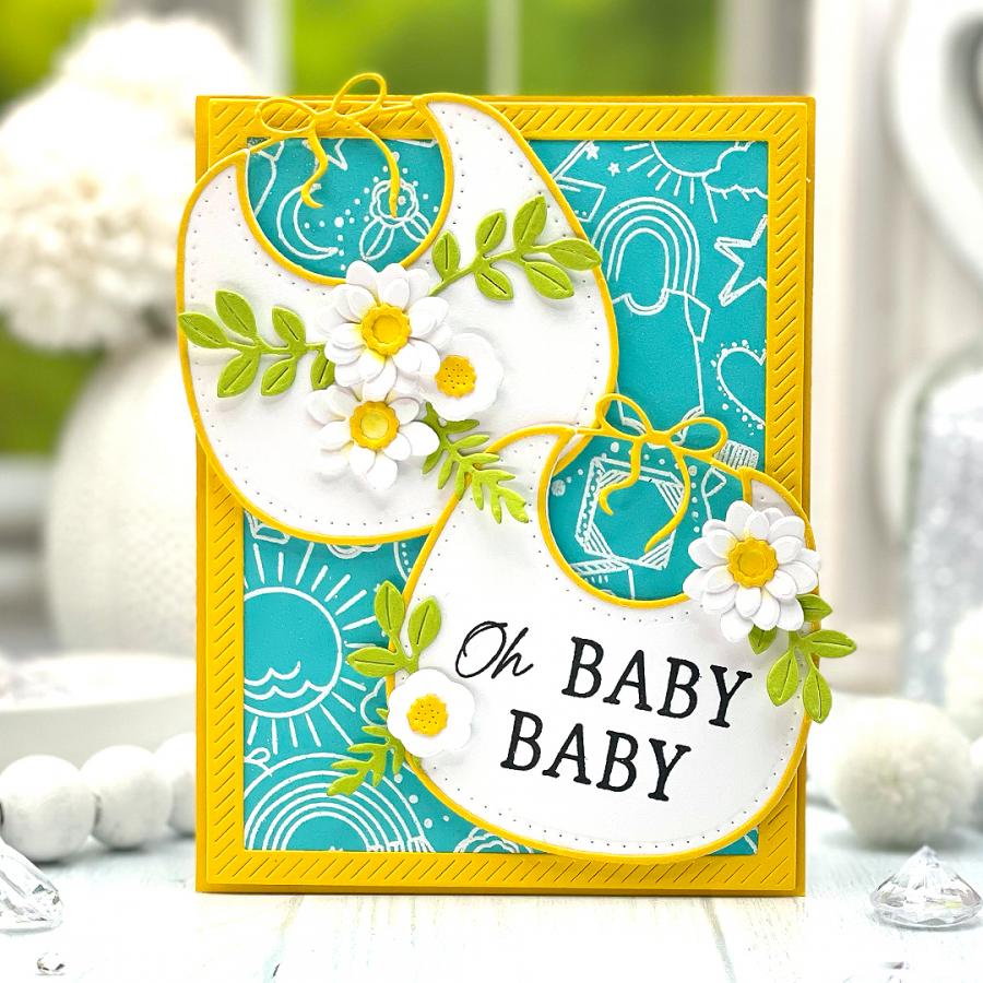 Papertrey Ink - Baby Background Stamp Set