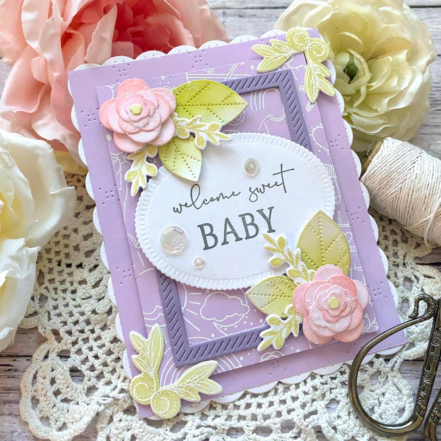 Papertrey Ink - Larger than Life: Baby Sentiments Mini Stamp Set