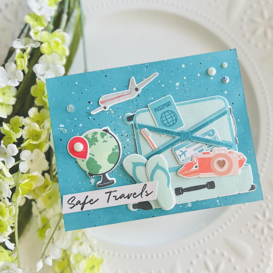 Papertrey Ink - Pack Your Suitcase Stamp Set