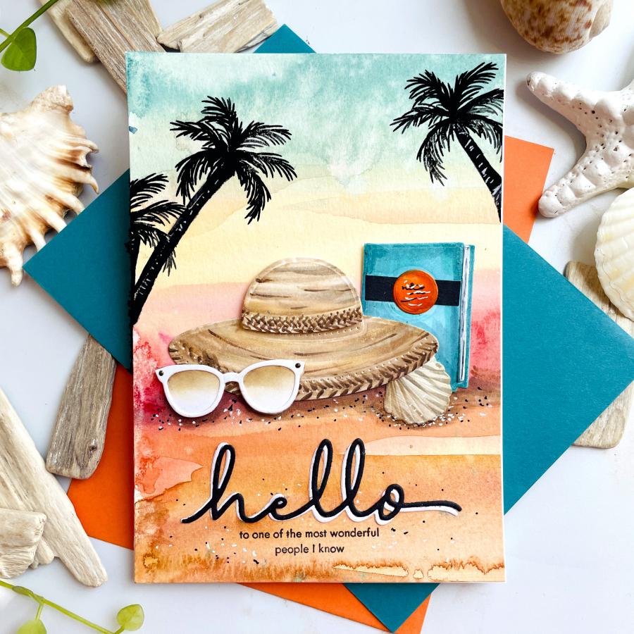 Papertrey Ink - Larger than Life: Hello Sentiments Mini Stamp Set