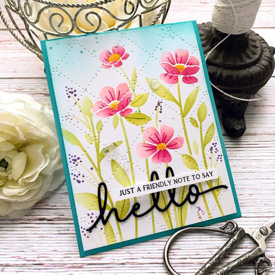 Papertrey Ink - Larger than Life: Hello Sentiments Mini Stamp Set