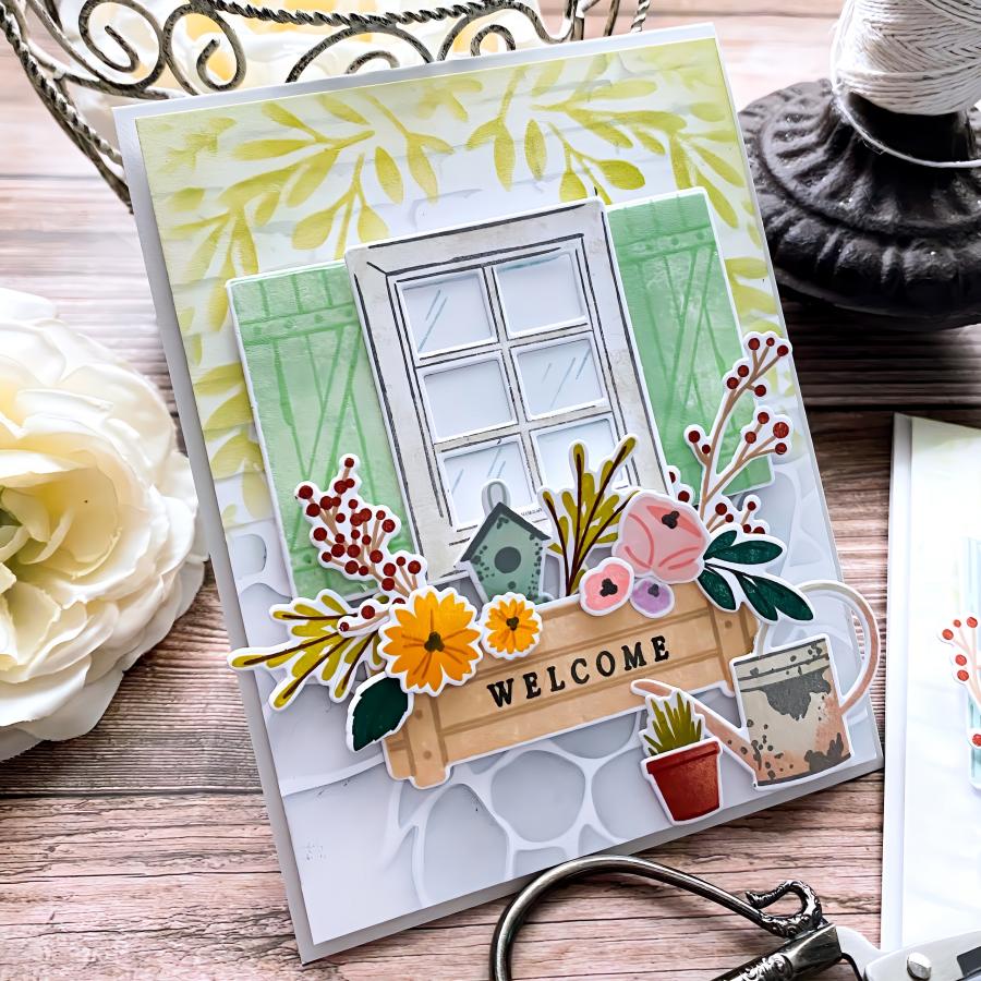 Papertrey Ink - Window Garden Stamp Set