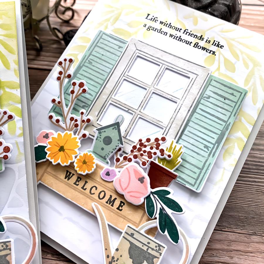 Papertrey Ink - Window Garden Stamp Set