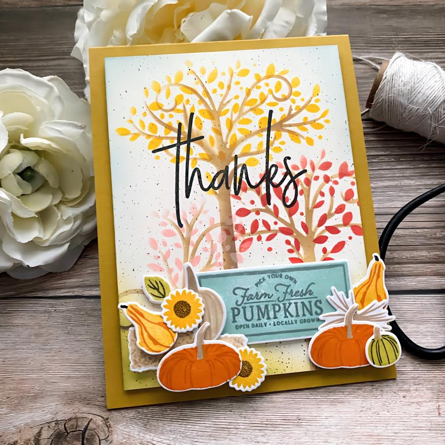 Papertrey Ink - Farm Fresh Pumpkins Stamp Set