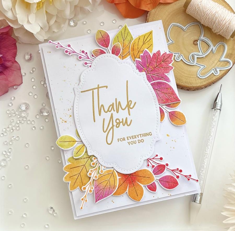 Papertrey Ink - Give Thanks Sentiments Stamp Set