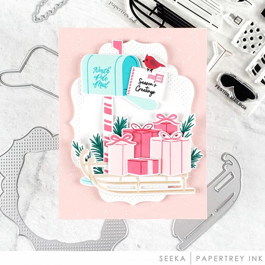 Papertrey Ink - Festive Mailbox Stamp Set
