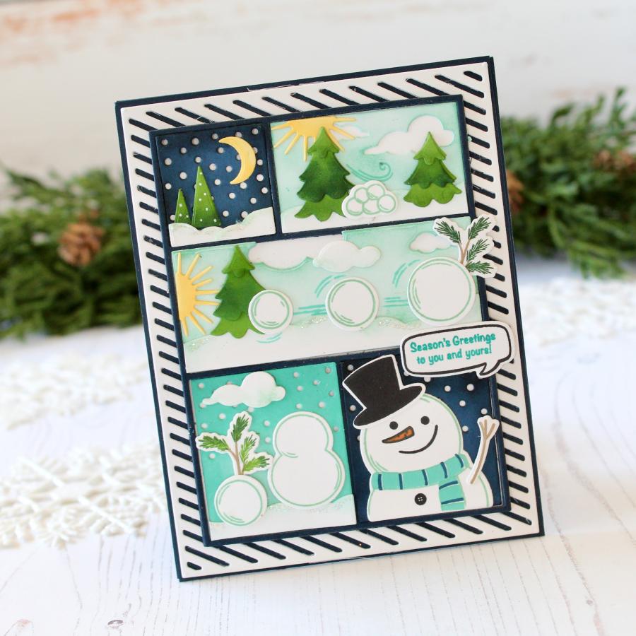 Papertrey Ink - Christmas in Frames Stamp Set