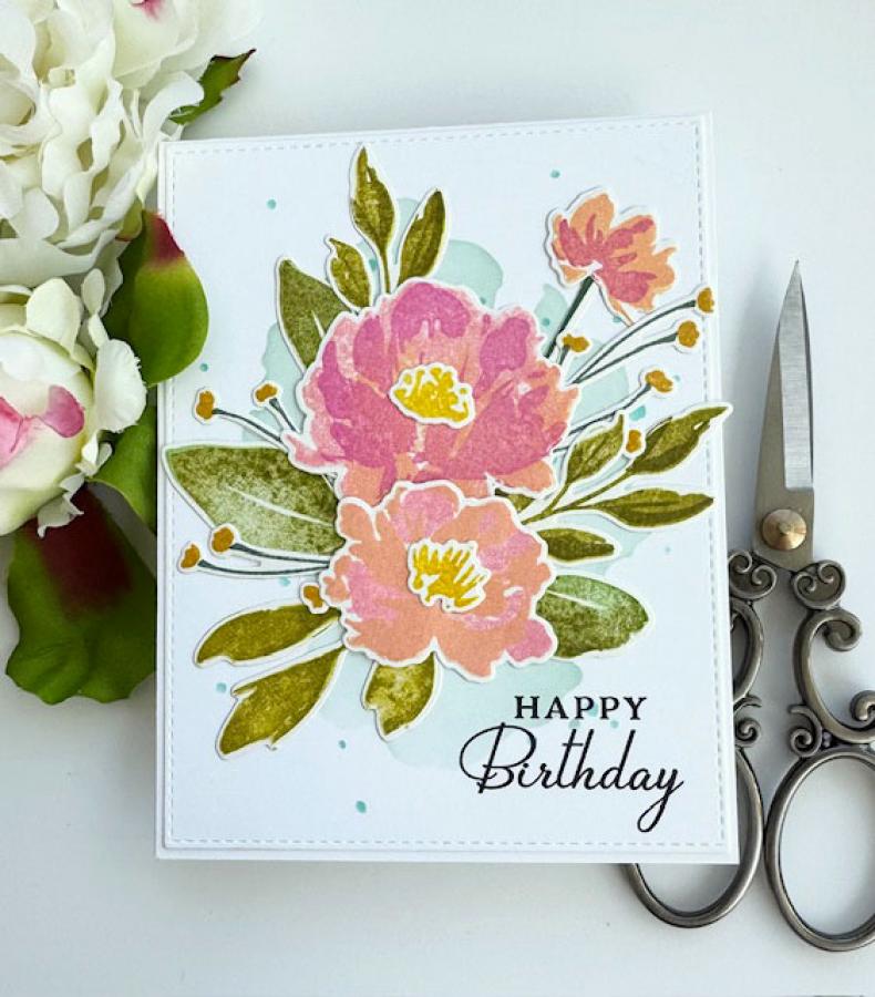 Papertrey Ink - Always in Bloom Stamp Set