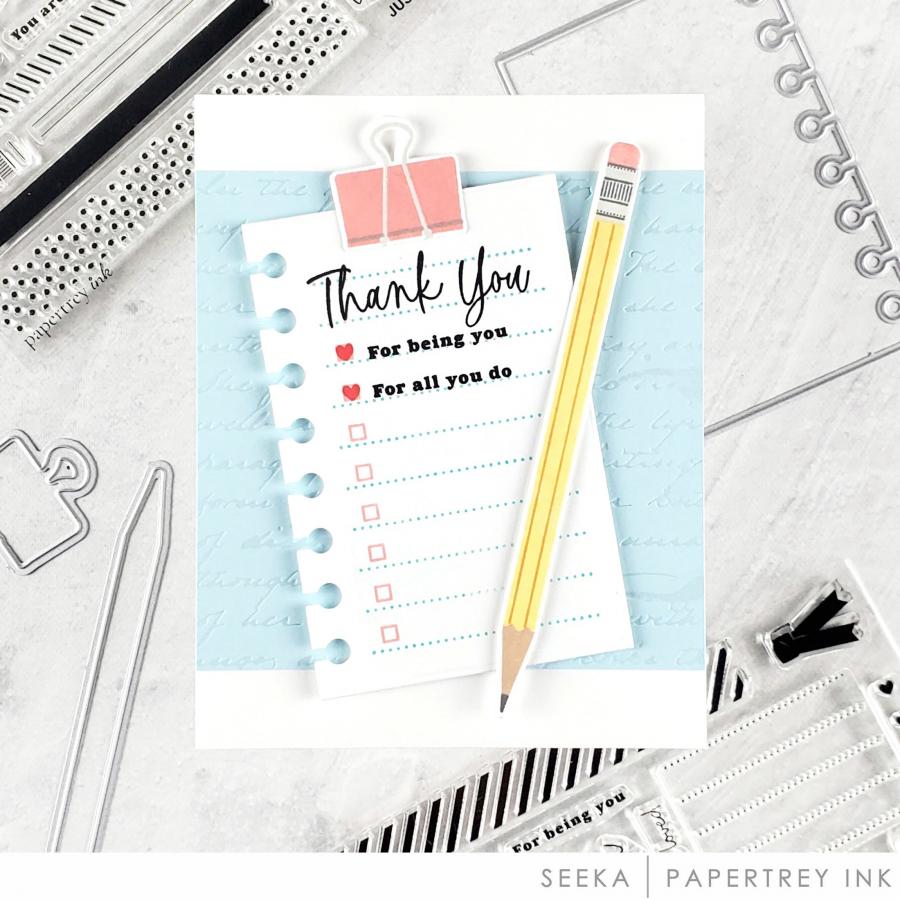 Papertrey Ink - Just Notes Stamp Set