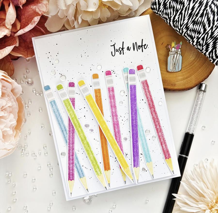 Papertrey Ink - Just Notes Stamp Set