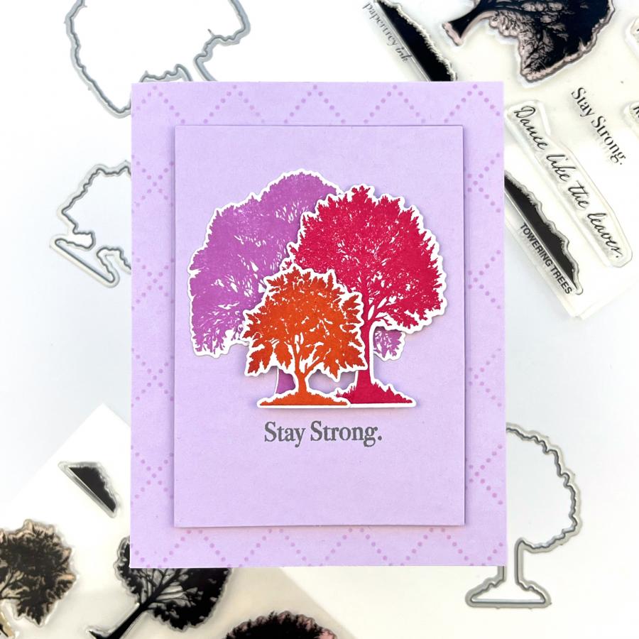 Papertrey Ink - Towering Trees Stamp Set