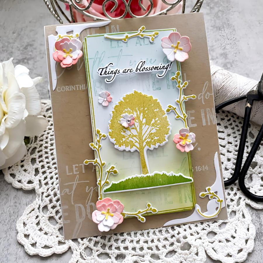 Papertrey Ink - Towering Trees Stamp Set