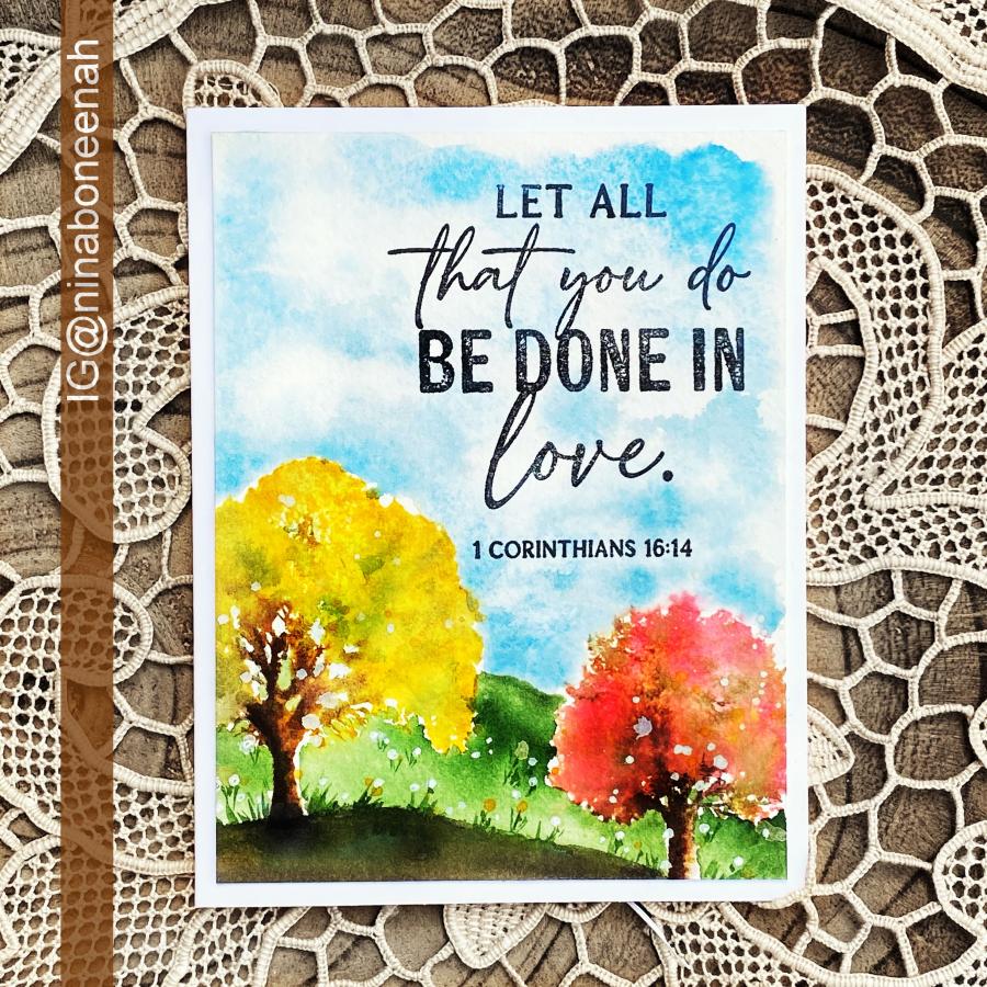 Papertrey Ink - Reflections: April Mini Stamp Set