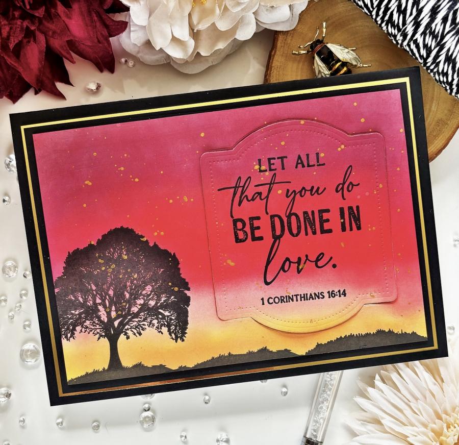 Papertrey Ink - Reflections: April Mini Stamp Set