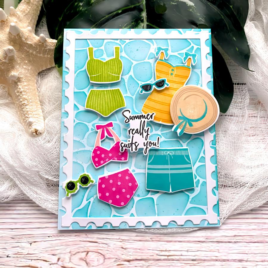 Papertrey Ink - Suited for Summer Stamp Set