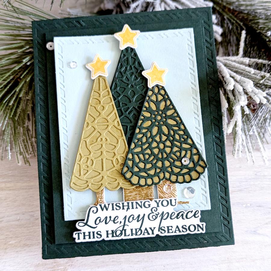 Papertrey Ink - Doily Trees Stamp Set