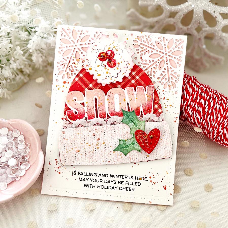 Papertrey Ink - This is Big Sentiments: Snow Stamp Set