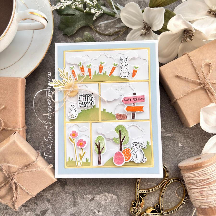 Papertrey Ink - Easter in Frames Stamp Set