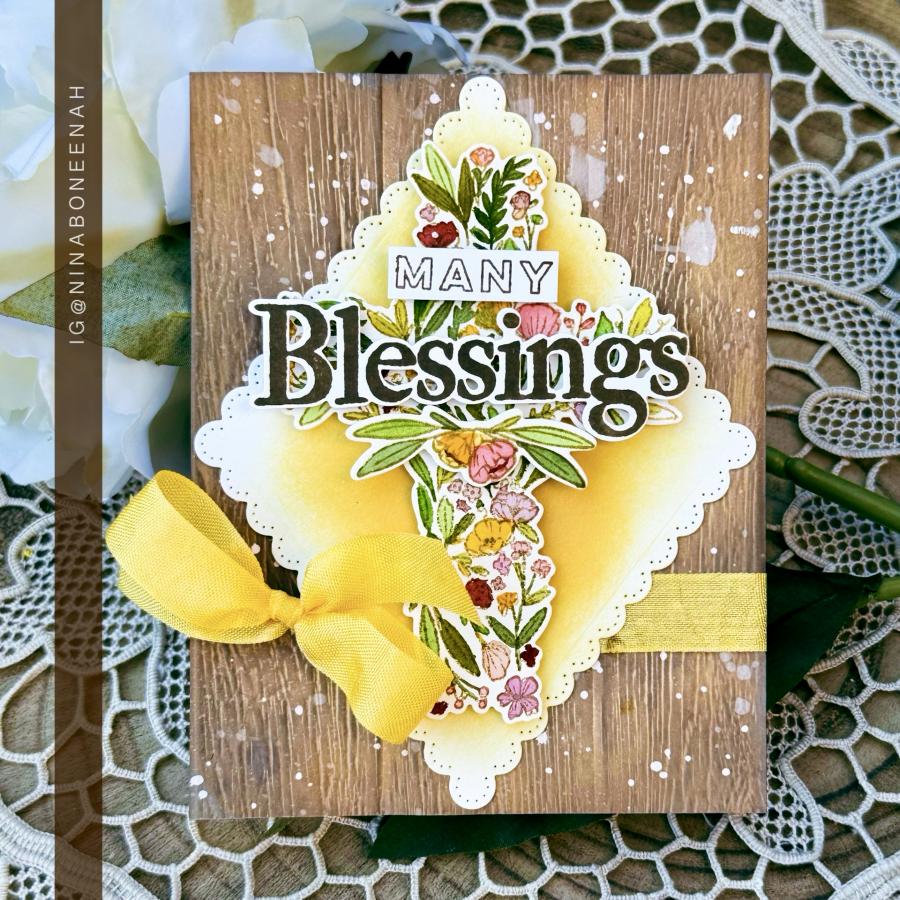 Papertrey Ink - This is Big Sentiments: Many Blessings Stamp Set