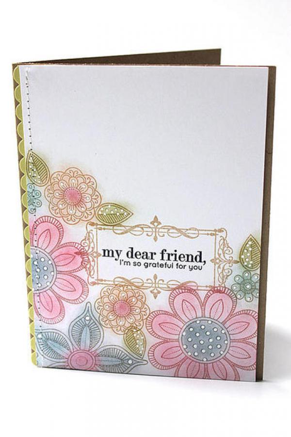 Boutique Borders: Friends Mini Stamp Set: Papertrey Ink
