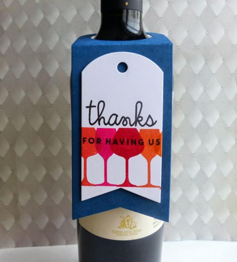Papertrey Ink - Wine Bottle Tag Die: Papertrey Ink