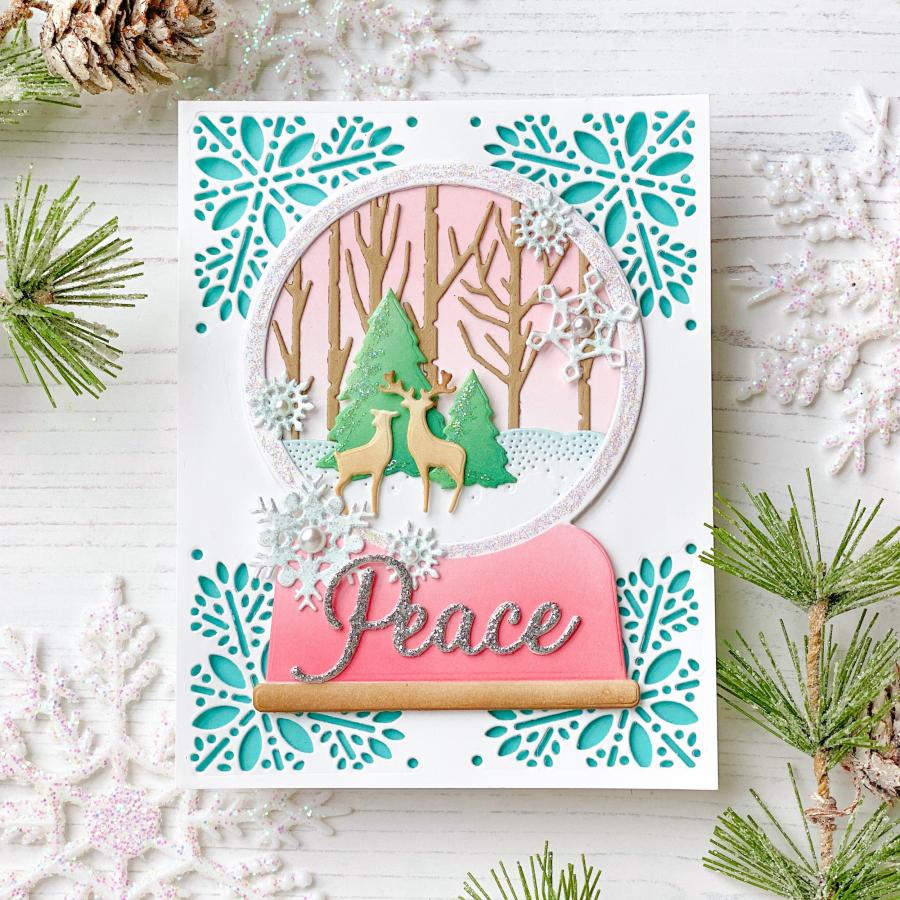 Papertrey Ink - Cornered: Snowflakes Die