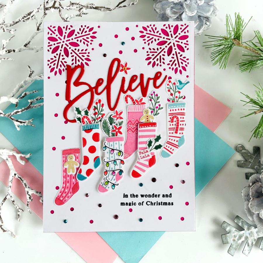 Papertrey Ink - Cornered: Snowflakes Die