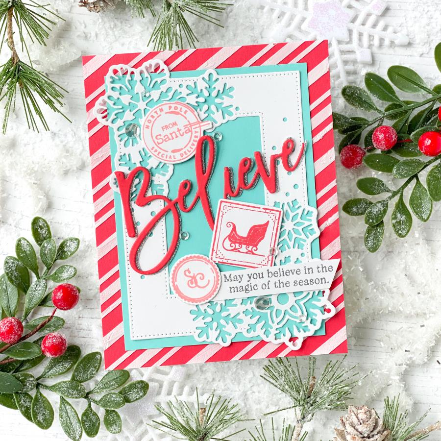 Papertrey Ink - Snowflake Fun Frame Die