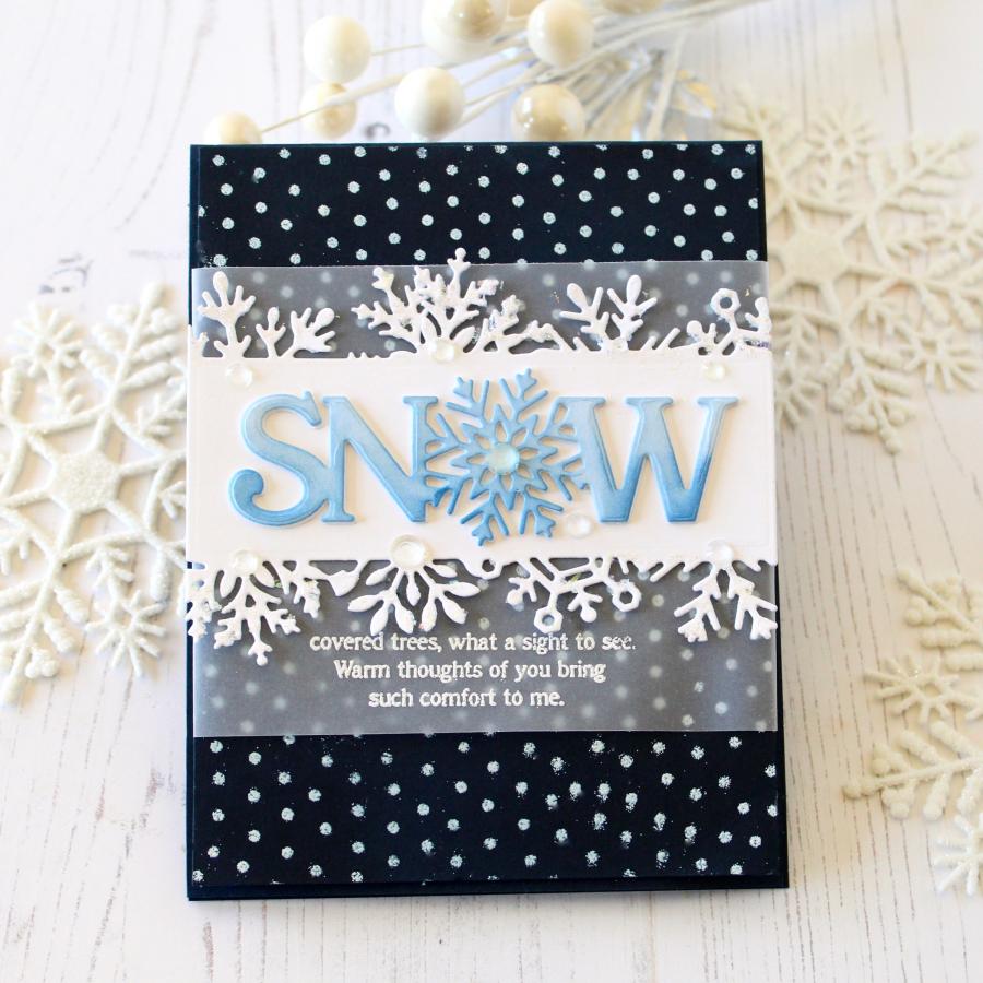 Papertrey Ink - Snowflake Banners Die