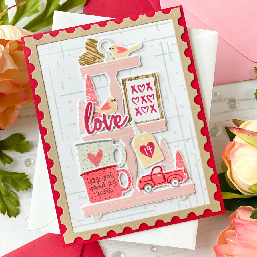 Papertrey Ink - Tiers of Cheer: Valentine Die