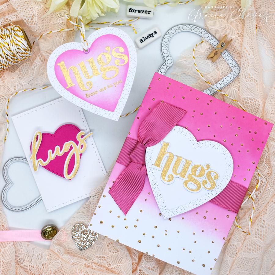 Papertrey Ink - Love to Layer: Hearts Die