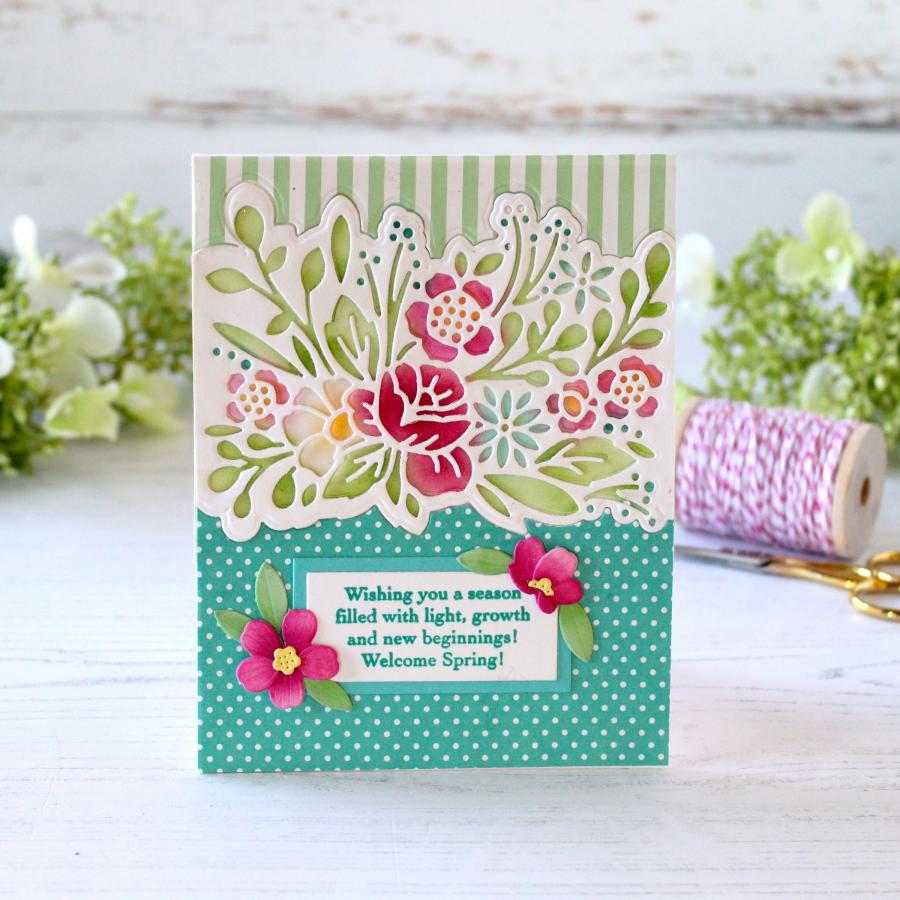 Papertrey Ink - Elegant Edges: Spring Flowers Die