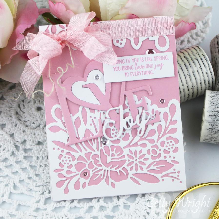 Papertrey Ink - Elegant Edges: Spring Flowers Die