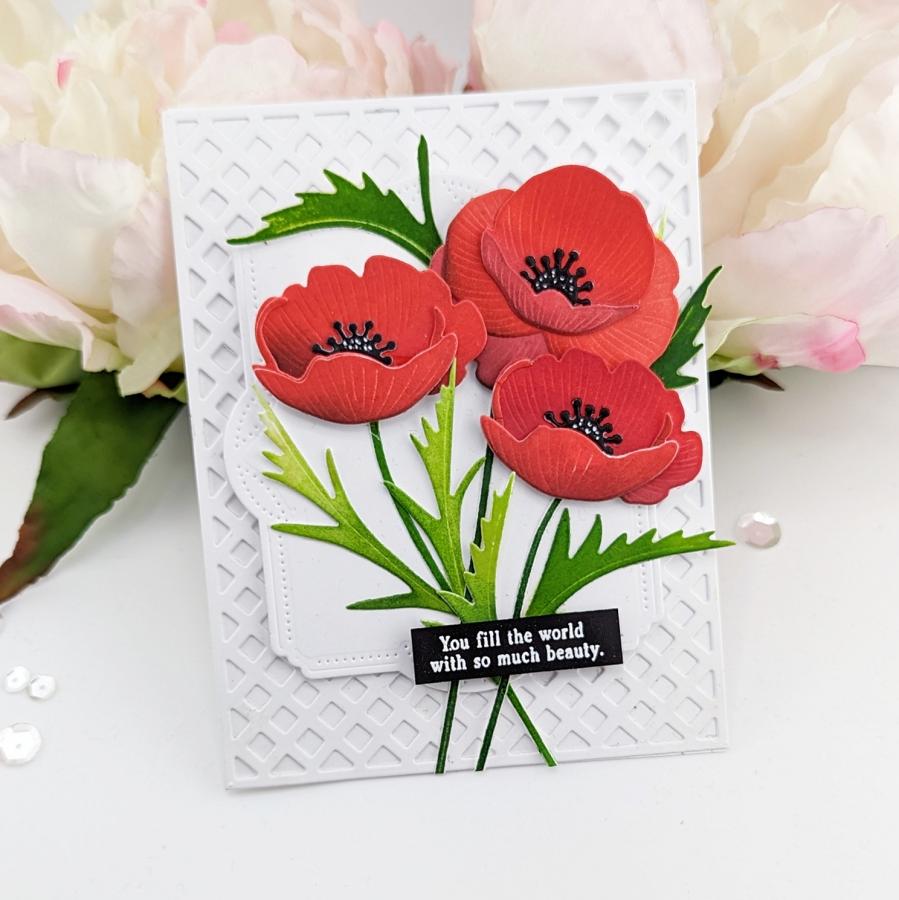 Papertrey Ink - Into the Blooms: Poppies Die