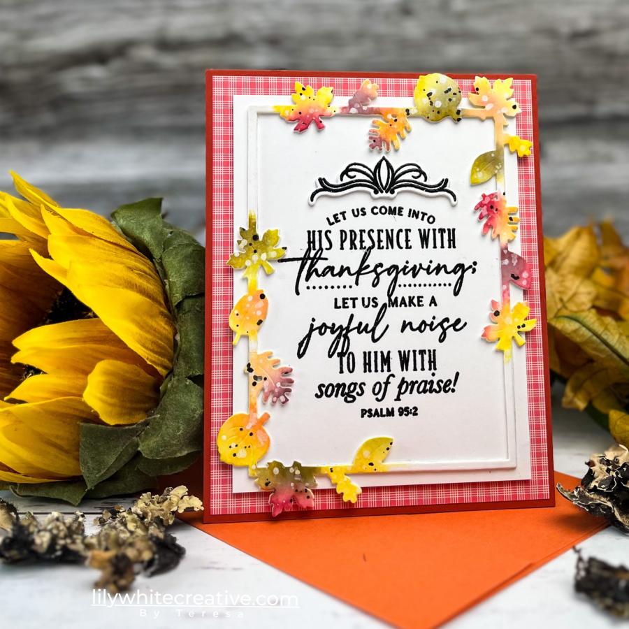 Papertrey Ink - Border Bling: Falling Leaves Die