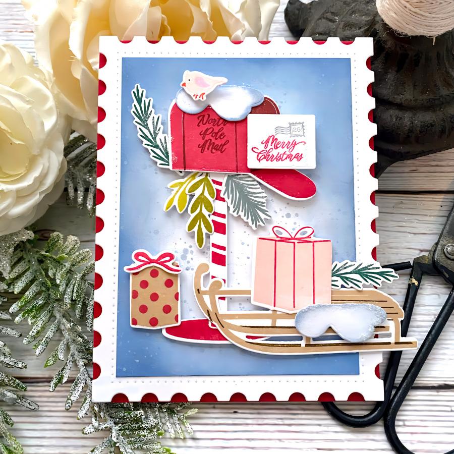 Papertrey Ink - Festive Mailbox Die