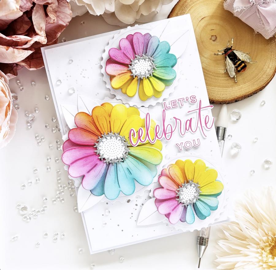 Papertrey Ink - Love to Layer: Circular Postage Die