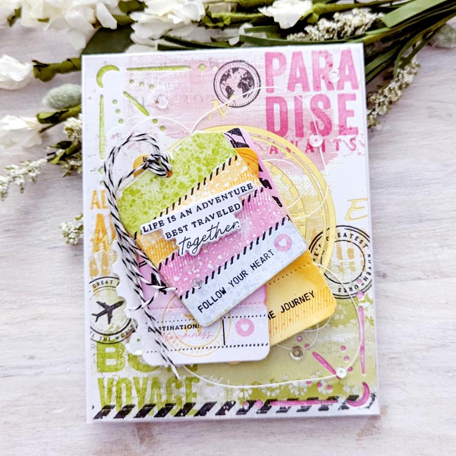 Papertrey Ink - Love to Layer: Circular Postage Die