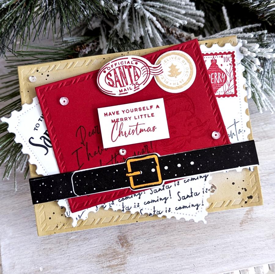 Papertrey Ink - North Pole Mail: Postage Stamp Frame Post Card Die