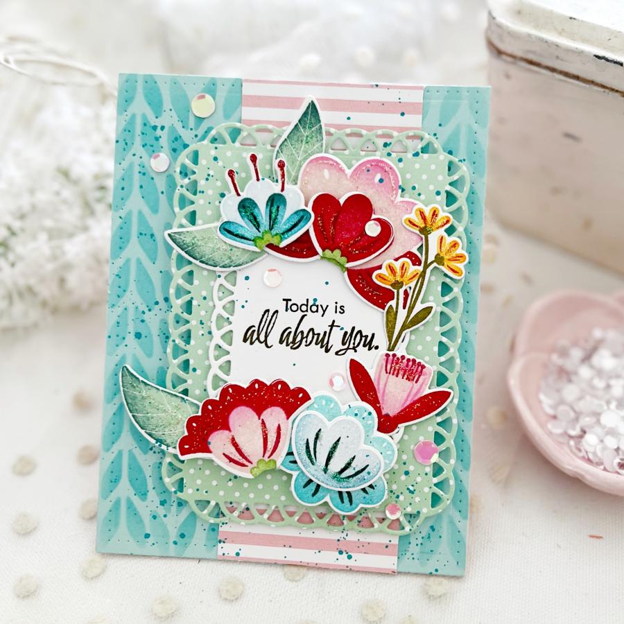 Papertrey Ink - Love to Layer: Laced Edges Die