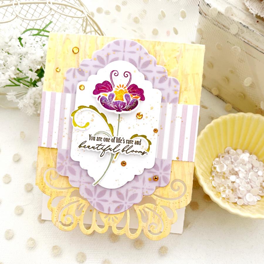 Papertrey Ink - Cornered: In Full Bloom Die