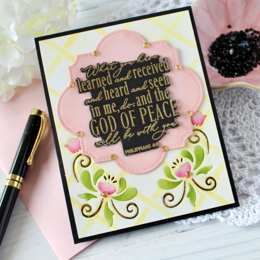 Papertrey Ink - Cornered: In Full Bloom Die