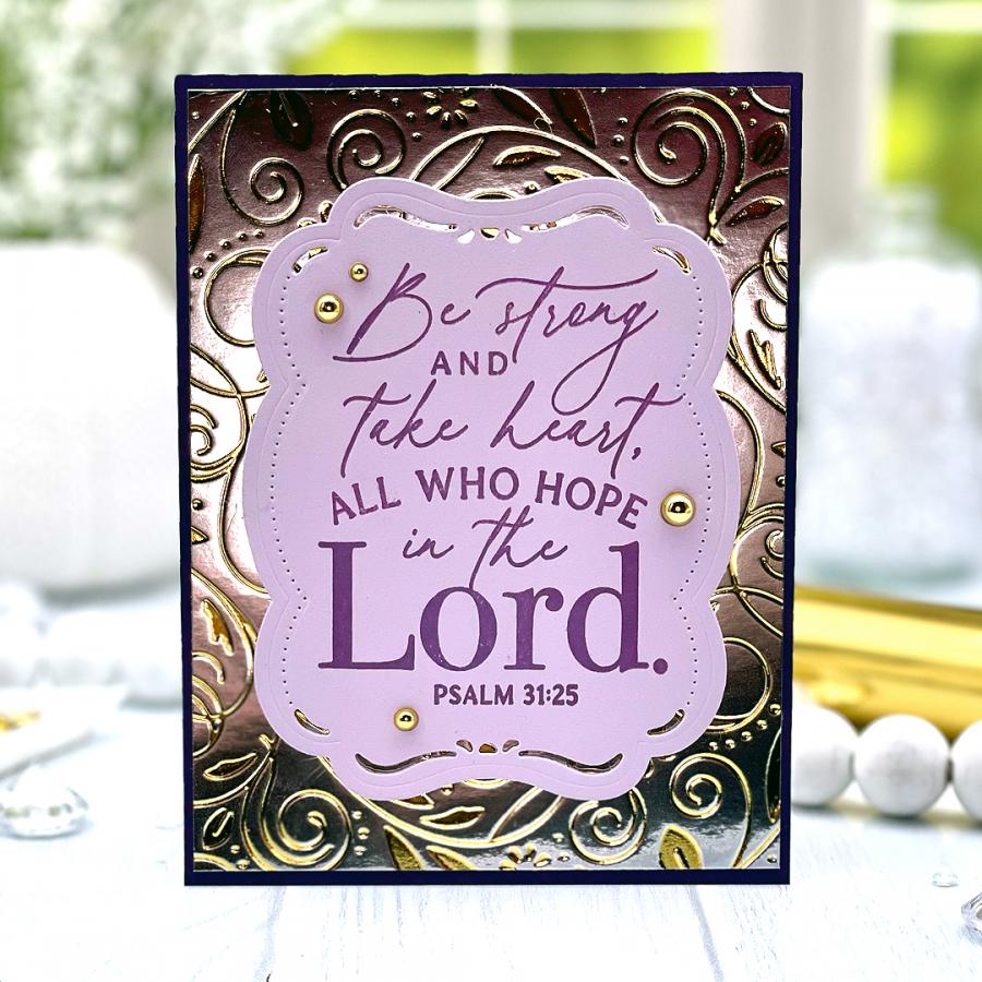 Papertrey Ink - Ornate Swirls Hot Foil Plate