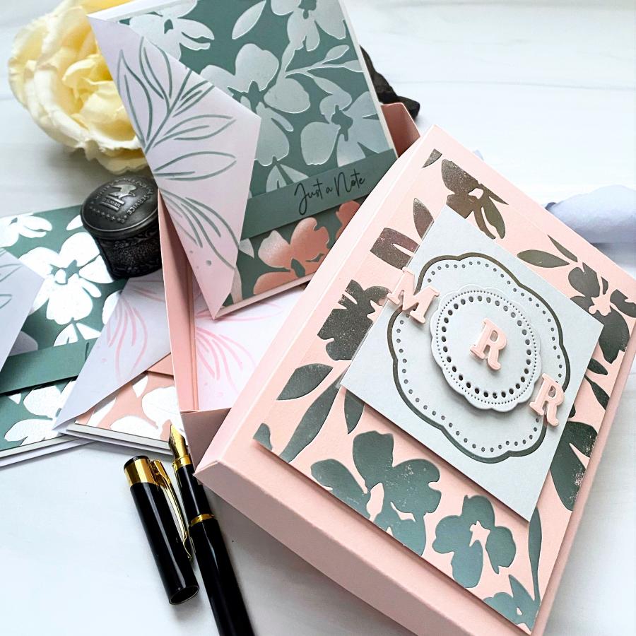 Papertrey Ink -Flower Garden Hot Foil Plate