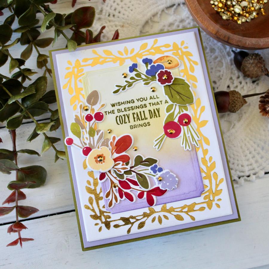 Papertrey Ink - Exquisite Leaf Frame Hot Foil Plate