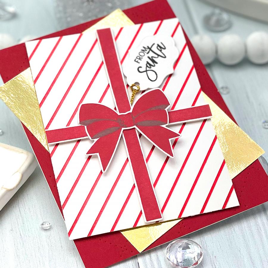 Papertrey Ink - Diagonal Stripes Hot Foil Plate