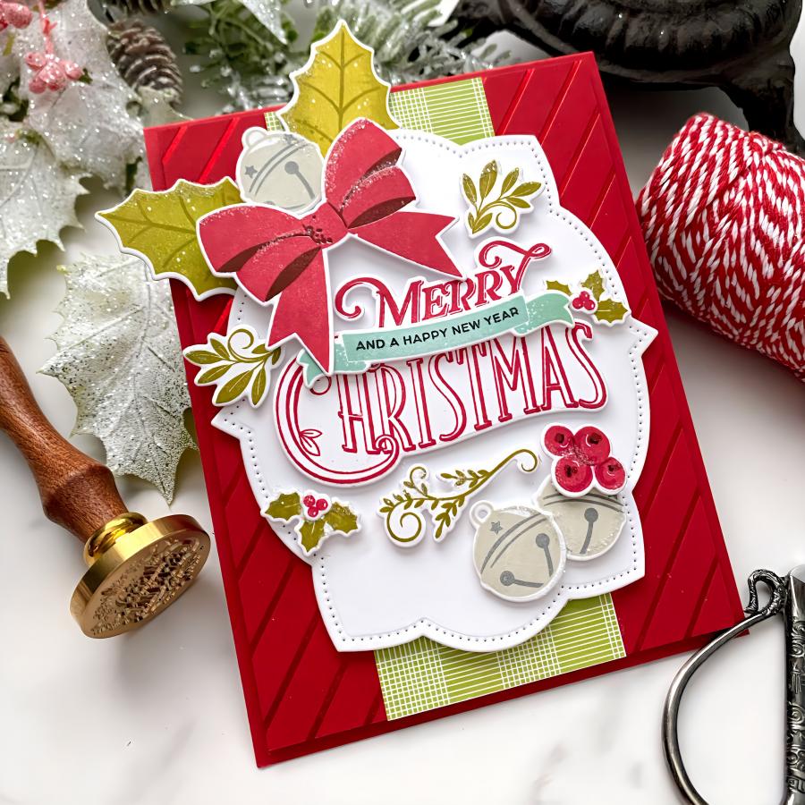 Papertrey Ink - Diagonal Stripes Hot Foil Plate