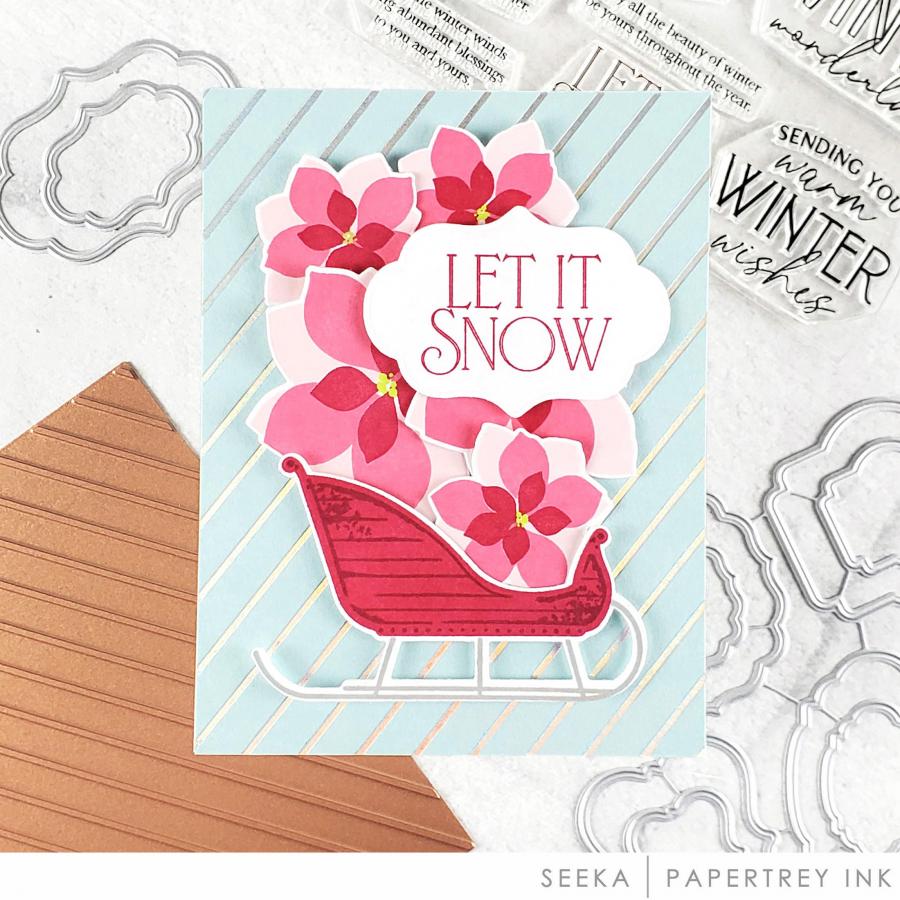 Papertrey Ink - Diagonal Stripes Hot Foil Plate