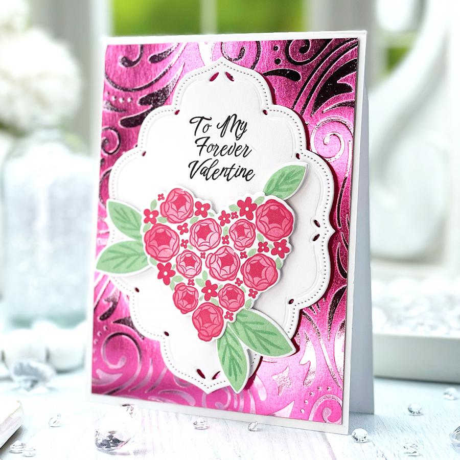 Papertrey Ink - Ornamental Swirl Hot Foil Plate